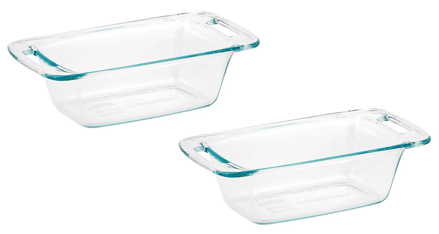 World Kitchen 1085799 Pyrex Easy Grab Loaf Dish, Pack of 2 Dishes N2 ...