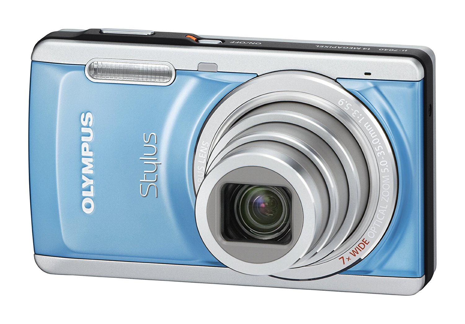 Olympus Stylus 7040 14 MP Digital Camera with 7x Wide Angle Dual Image ...