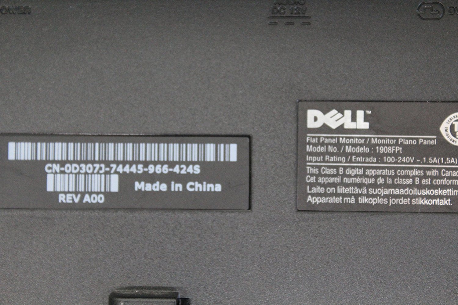 DELL 1908FPT Grey / Black 19" Screen 1280x1024 Resolution Refurbished ...