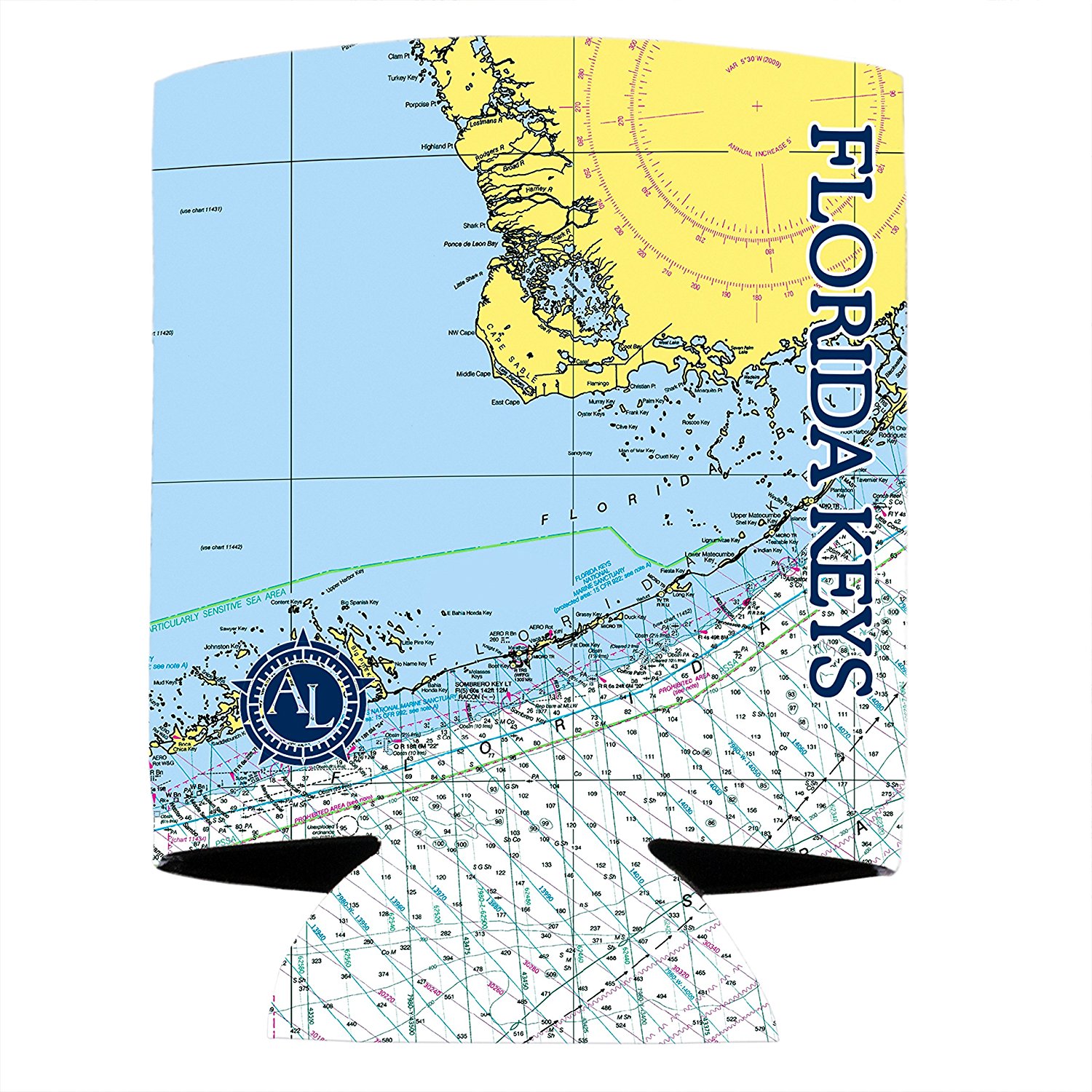 Altered Latitudes Florida Keys (Generic) Chart Standard Beverage Cooler ...