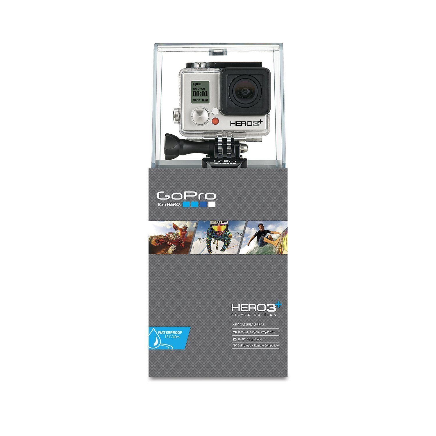 Gopro Hero3 Silver Edition Waterproof Built In Wifi 10 0 Mp Photo
