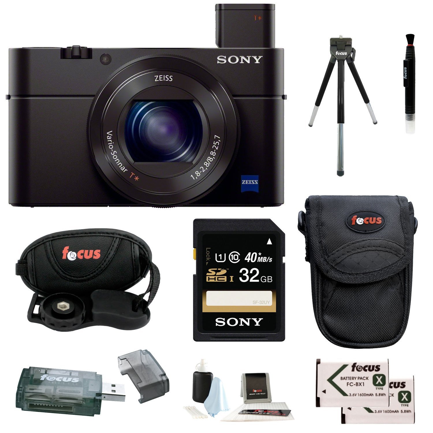Sony DSC-RX100M III Cyber-shot Digital Still Camera with 32GB Accessory ...