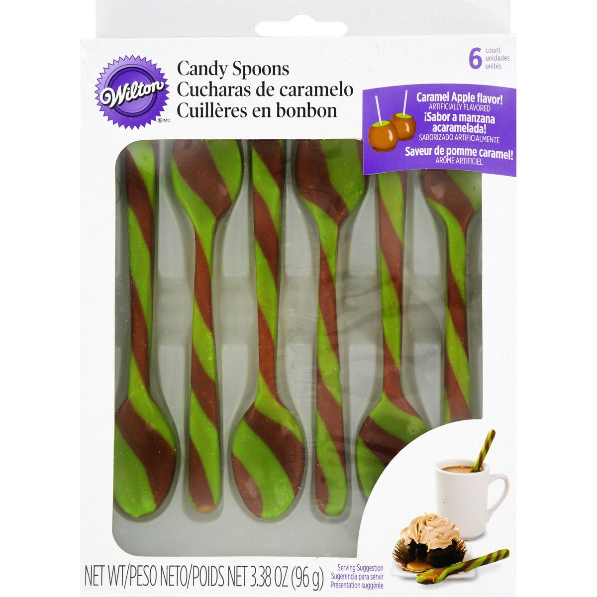 Flavored Candy Spoons 6/Pkg-Caramel Apple free image download