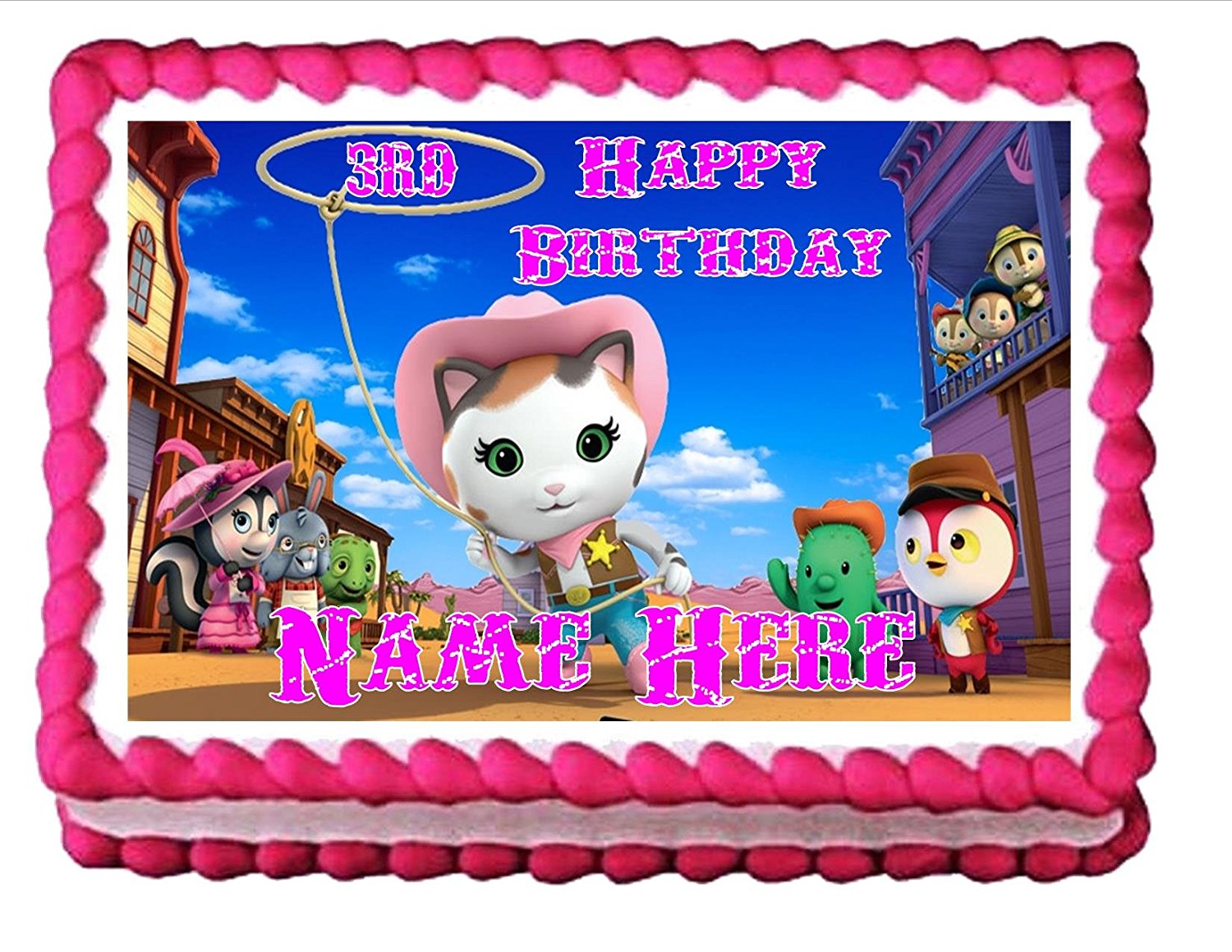 Edible Cake Topper Cupcake Topper Sheriff Callie - Personalizable free ...