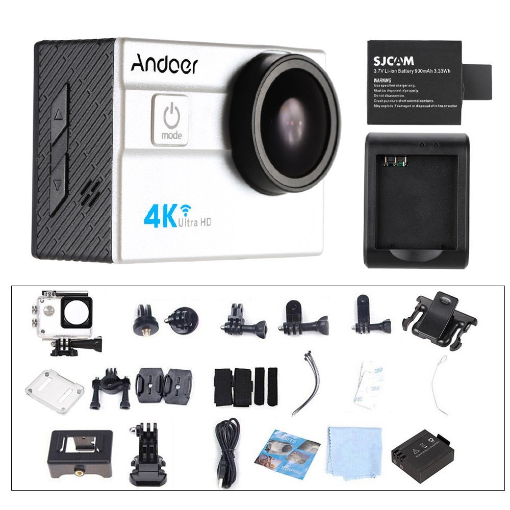 Andoer Ultra HD Action Sports Camera 2.0" LCD 16MP 4K 25FPS 1080P 60FPS ...