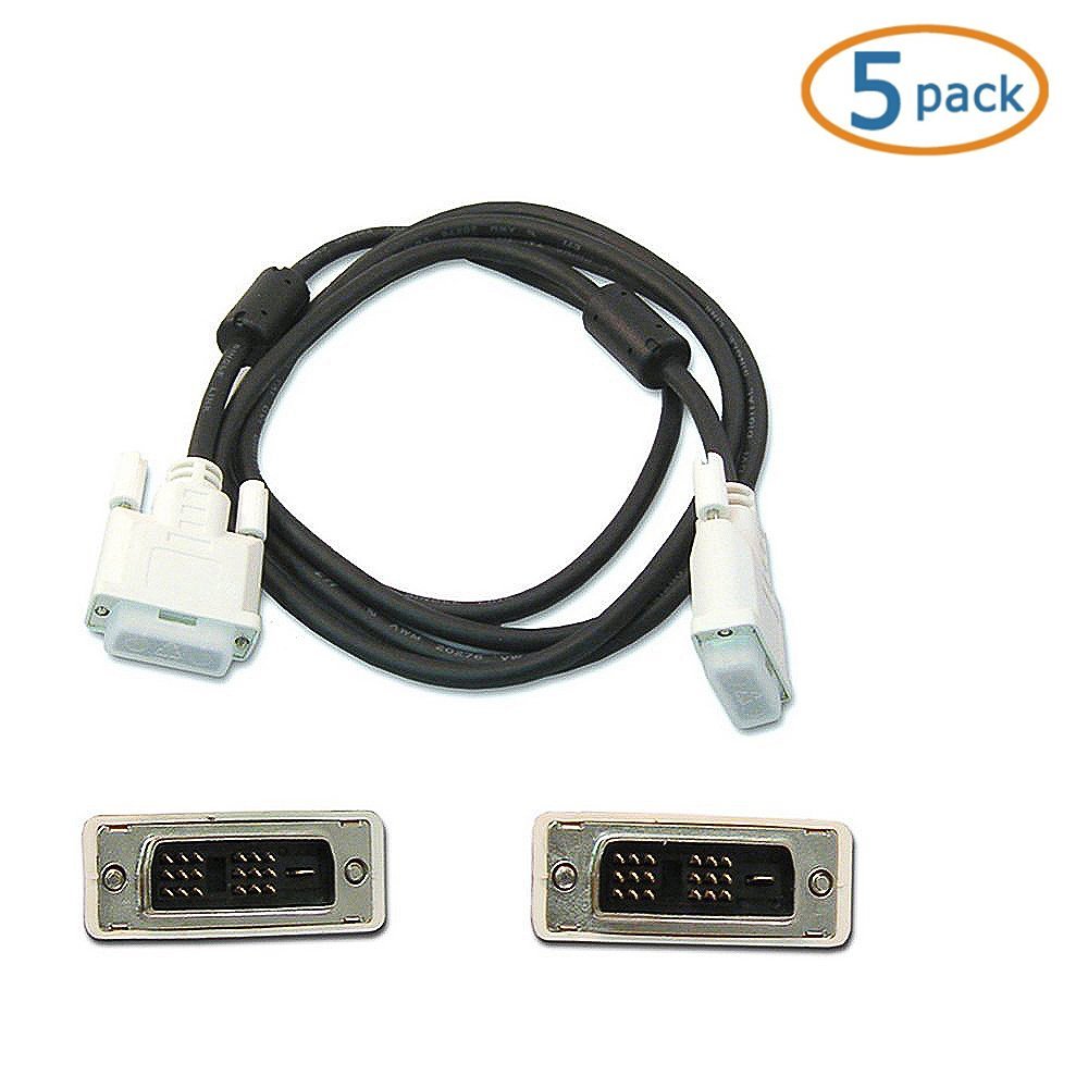 WOVTE DVI to DVI Single Link 18+1 Pin Digital Video Monitor Cable 6ft ...