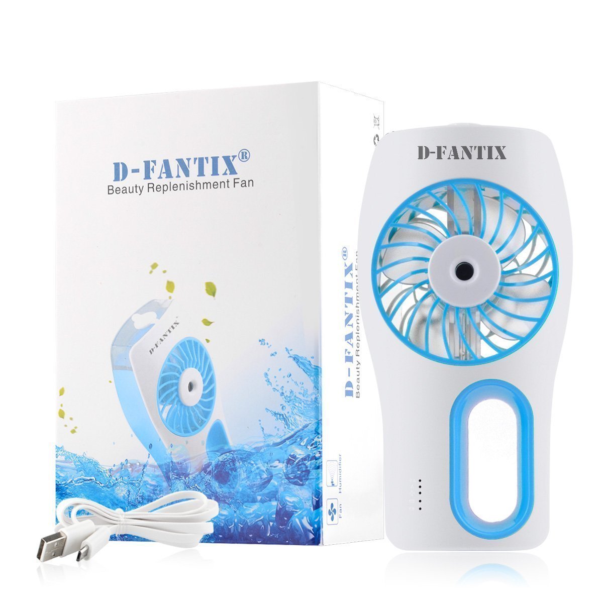 D-FantiX Handheld Fan Battery Operated Portable Water Misting Fans ...