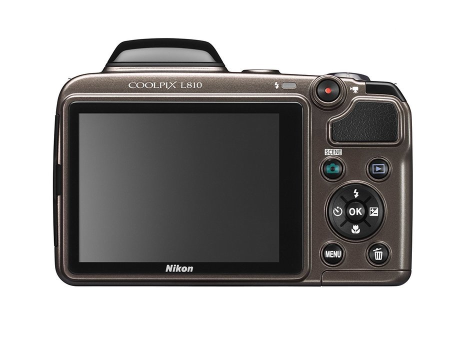 Nikon Coolpix L810 Compact Digital Camera - Bronze (16.1MP, 26x Optical ...