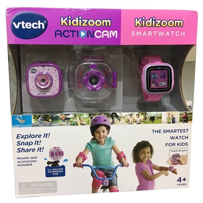 Vtech Kidizoom Smartwatch plus Action Cam Bundle plus Carrying Case for ...