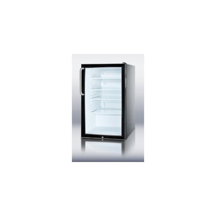 Summit SCR500BL7CSS 20" Commercially Approved Compact Refrigerator with ...