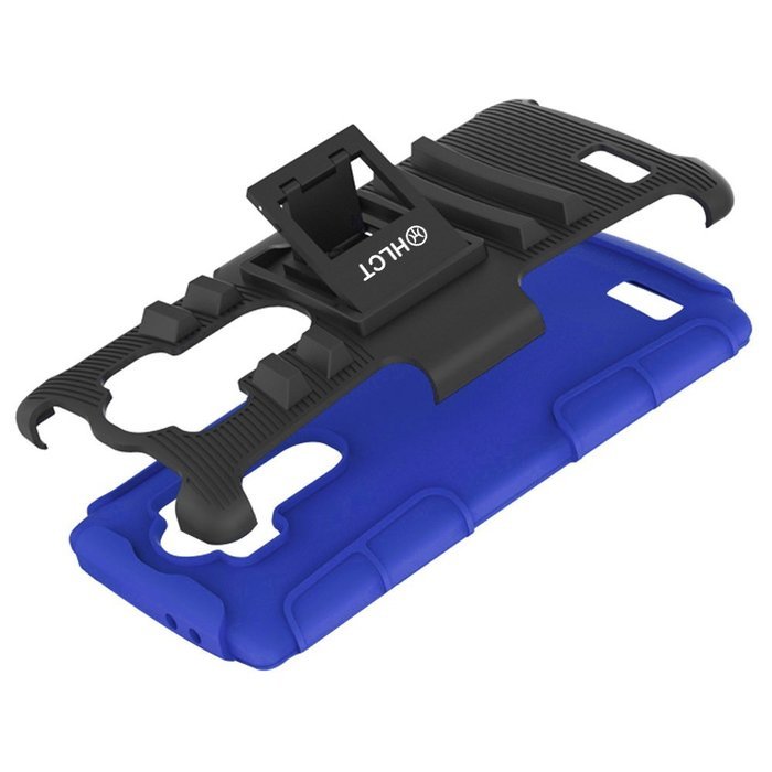 LG G4 Case, HLCT Rugged Shock Proof Dual-Layer PC and Soft Silicone ...