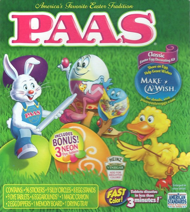 Paas Classic Egg Decorating Kit With 3 Bonus Neon Dye Colors N2 Free