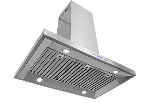Akdy New 36" European Style Island Mount Stainless Steel Range Hood ...