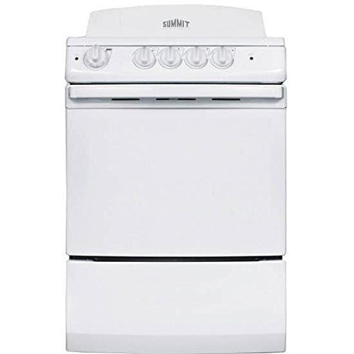 Summit RE241W 24" Electric Range with 3 cu. ft. Oven 6" Coil Burners ...