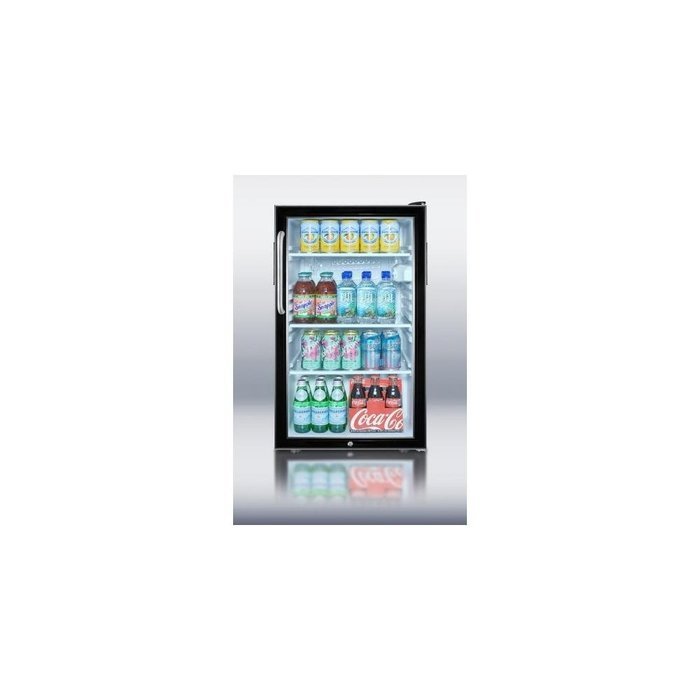 Summit SCR500BL7CSS 20" Commercially Approved Compact Refrigerator with ...