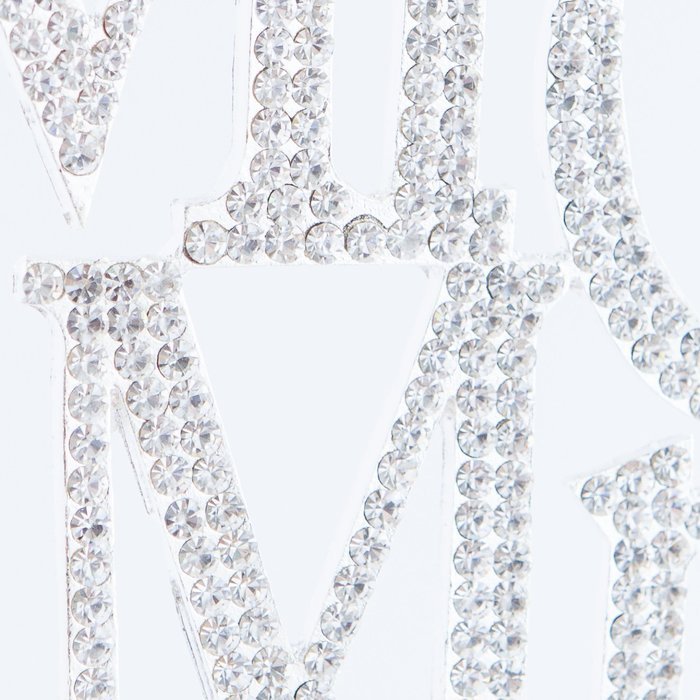 Mr & Mrs Wedding Cake Topper, Modern Monogram Decoration, Silver ...