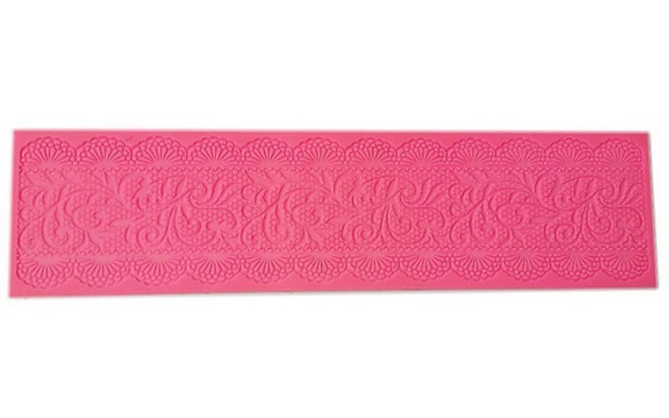 Fondant Cake Decorating Lace Silicone Mold Mat Tools Wedding Flower ...