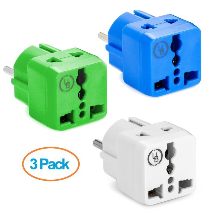 Yubi Power 2 in 1 Universal Travel Adapter with 2 Universal Outlets ...
