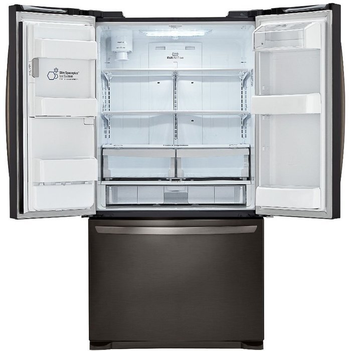 LG Stainless Steel 24 cu. ft. Ultra Capacity 3-Door French Door ...