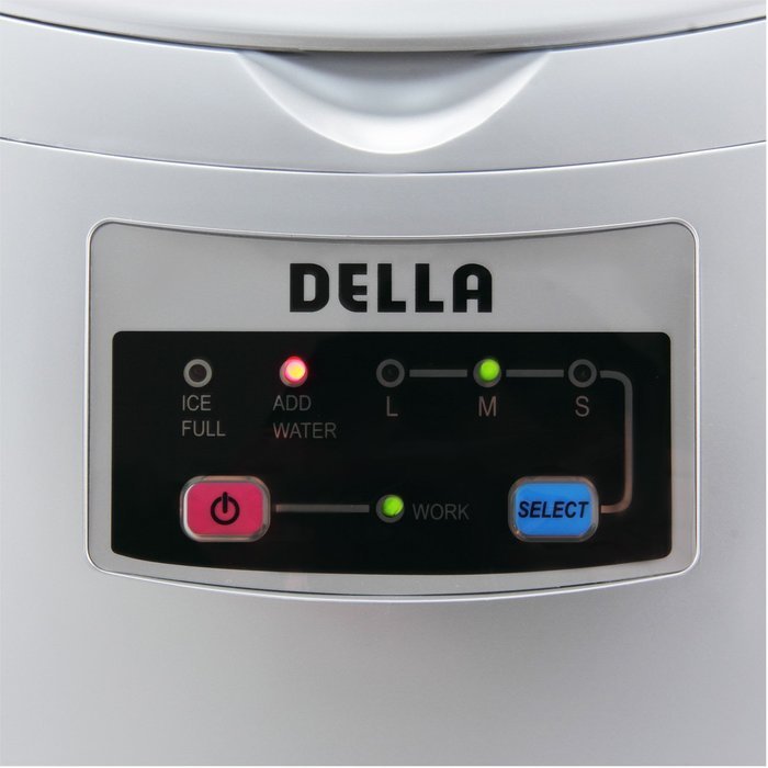 Della Portable Ice Maker Easy-Touch Buttons 26lb Per Day Countertop ...