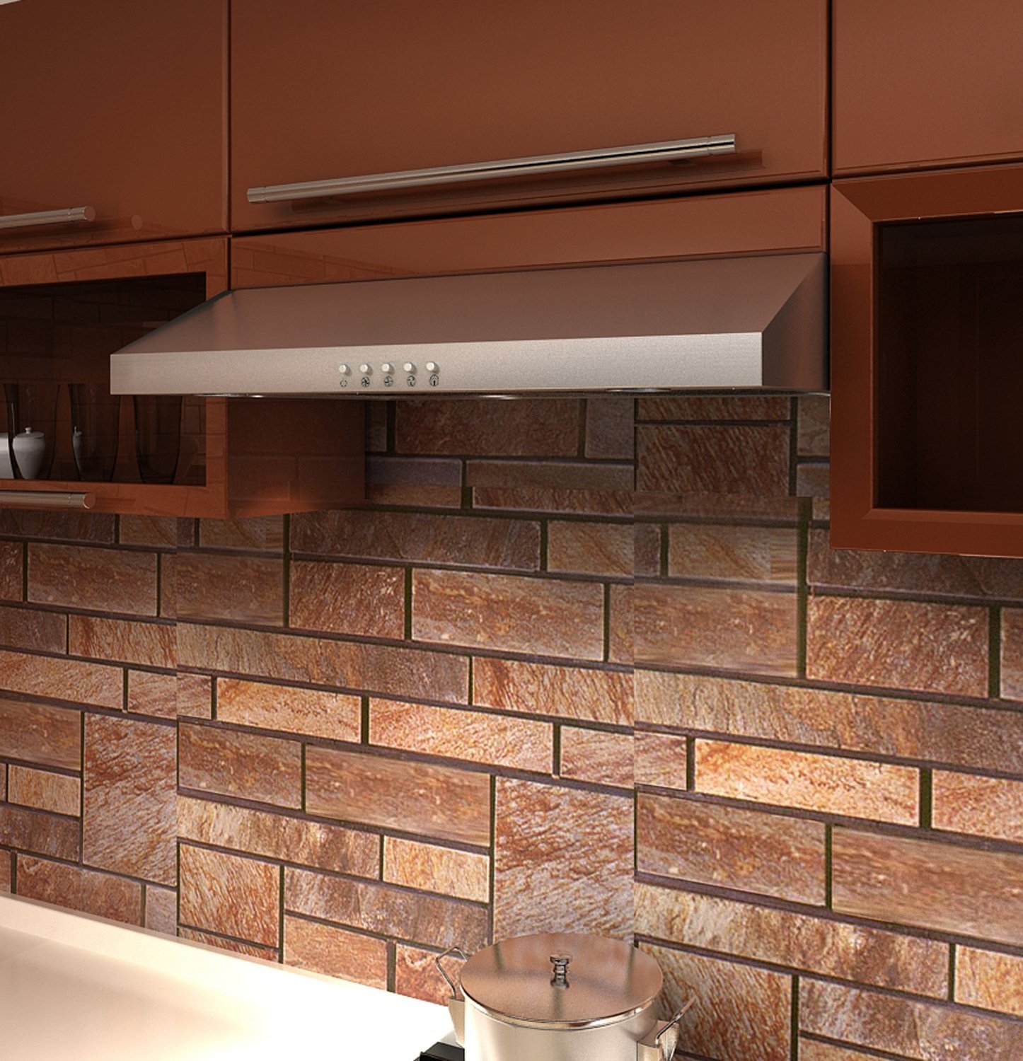 FIREBIRD New 30-Inch 3-Speed Stainless Steel Slim Under Cabinet Range ...