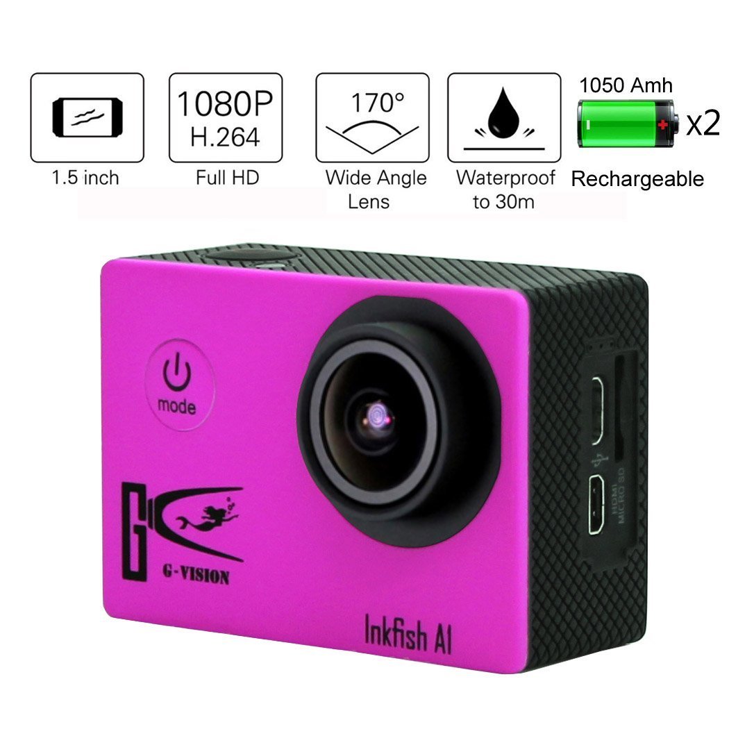 1+1®Wifi Full Hd 1080p Sport Action Camera1.5" LCD 170 Degree Wide ...