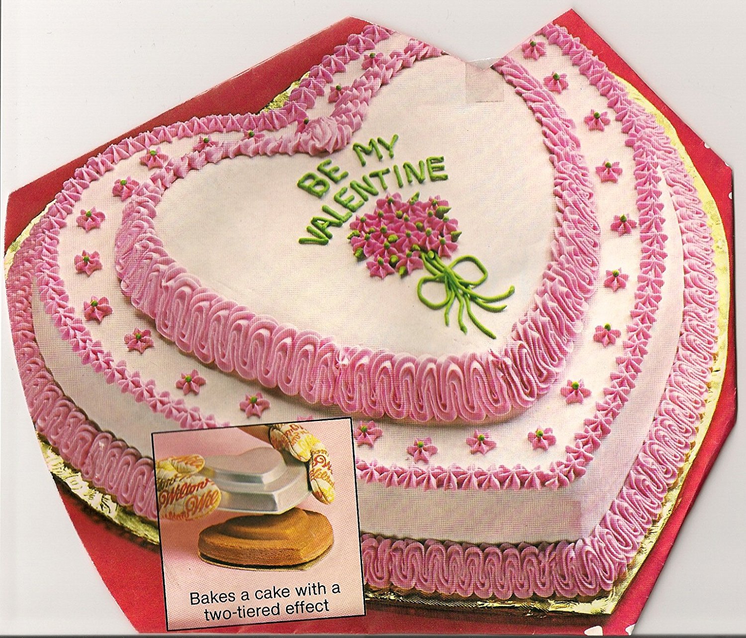 Wilton Double Tier Heart Two Tier Cake Pan (502-2695, 1982) Retired ...