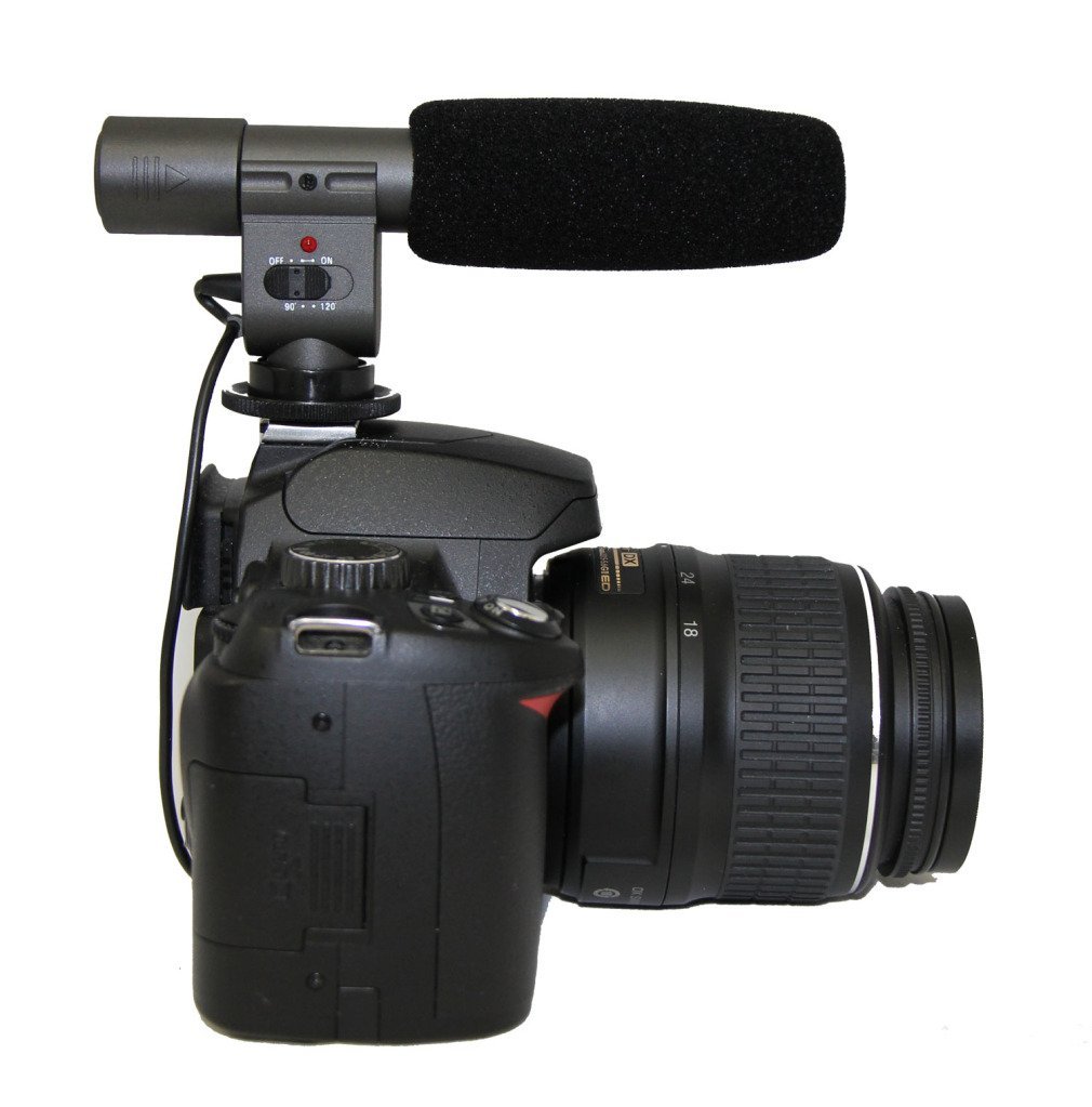 Polaroid Pro Video Condenser Shotgun Microphone For The Pentax K-01, K ...
