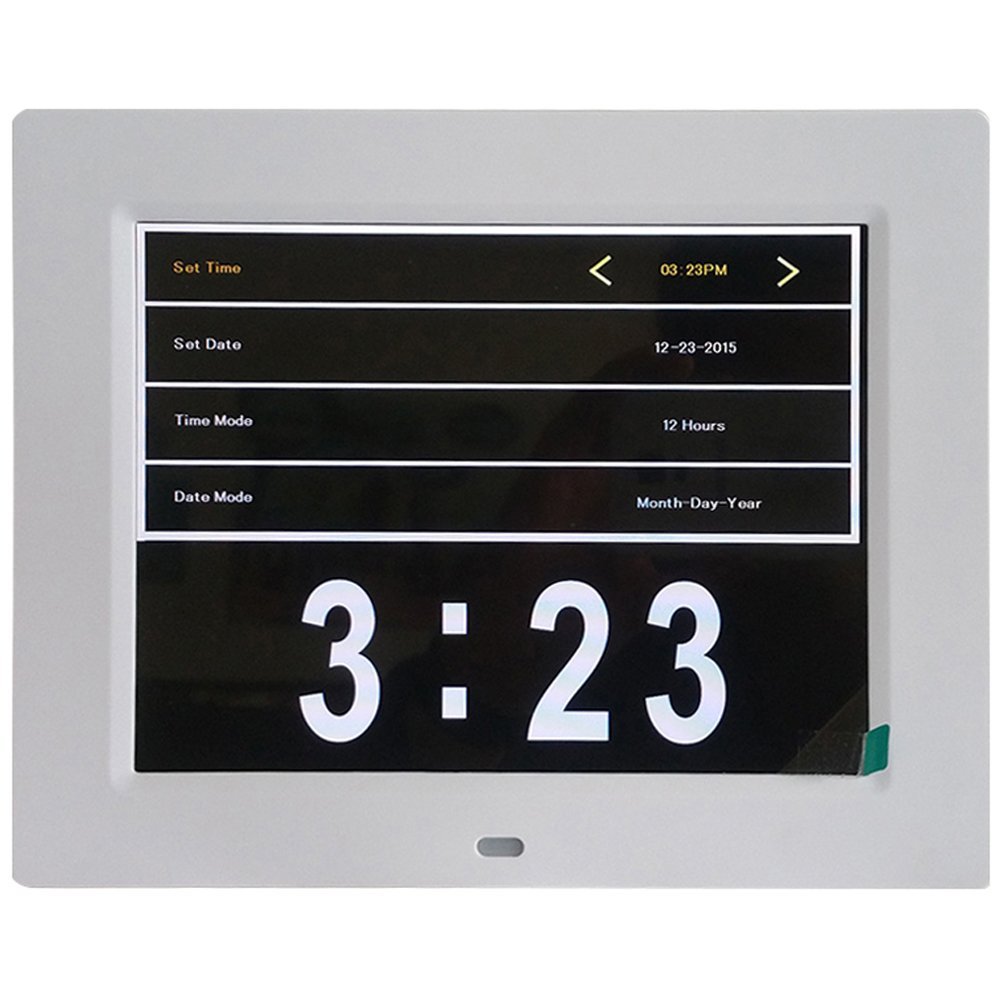 Digital Day Calendar Clock HENGLING Memory Day Date Time Clock 8 Inch Digital Day Calendar Clock HENGLING Memory Day Date Time Clock 8 Inch