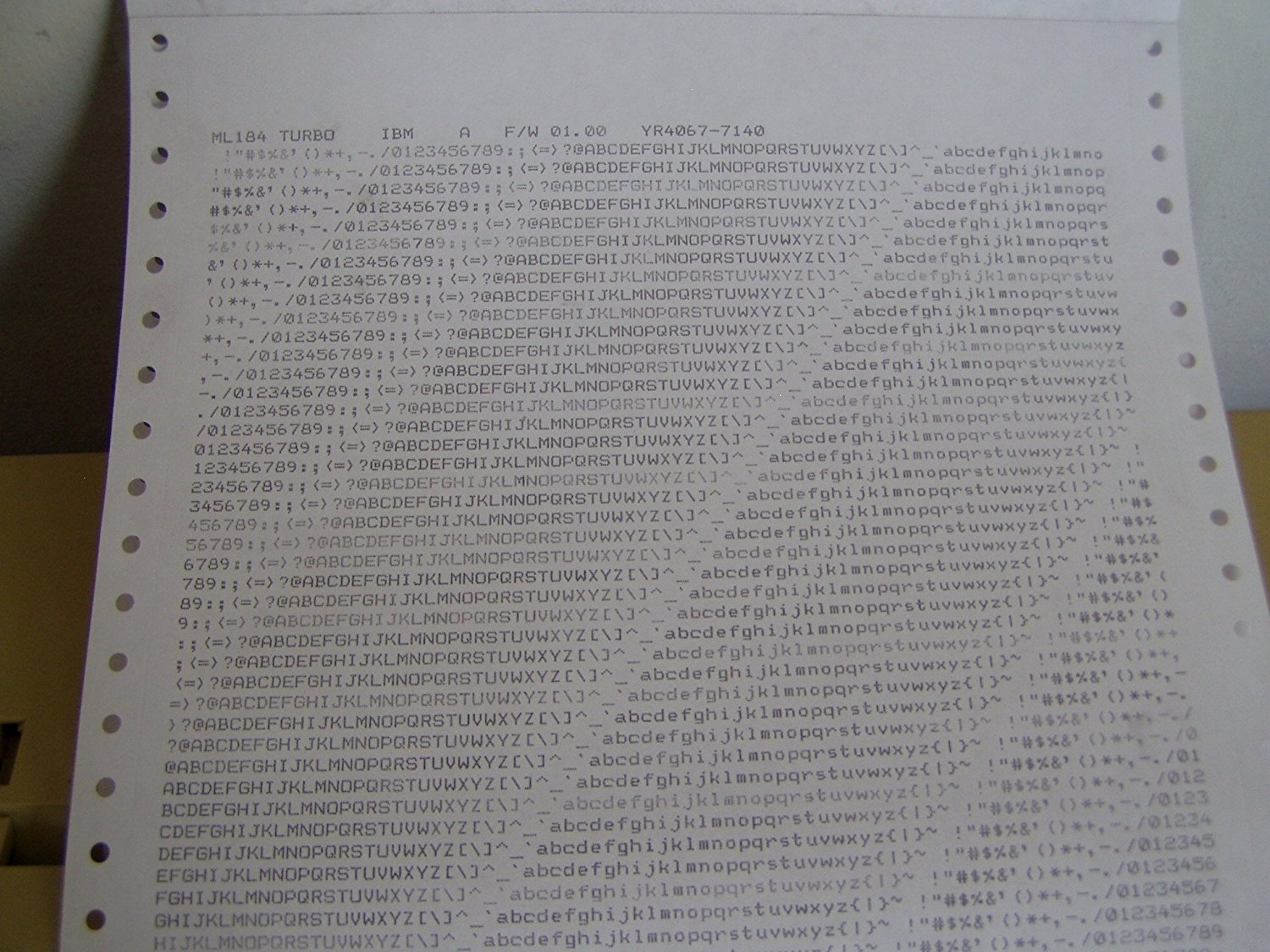 Okidata Microline 184 Turbo 9 Pin Printer With Test Print free image ...