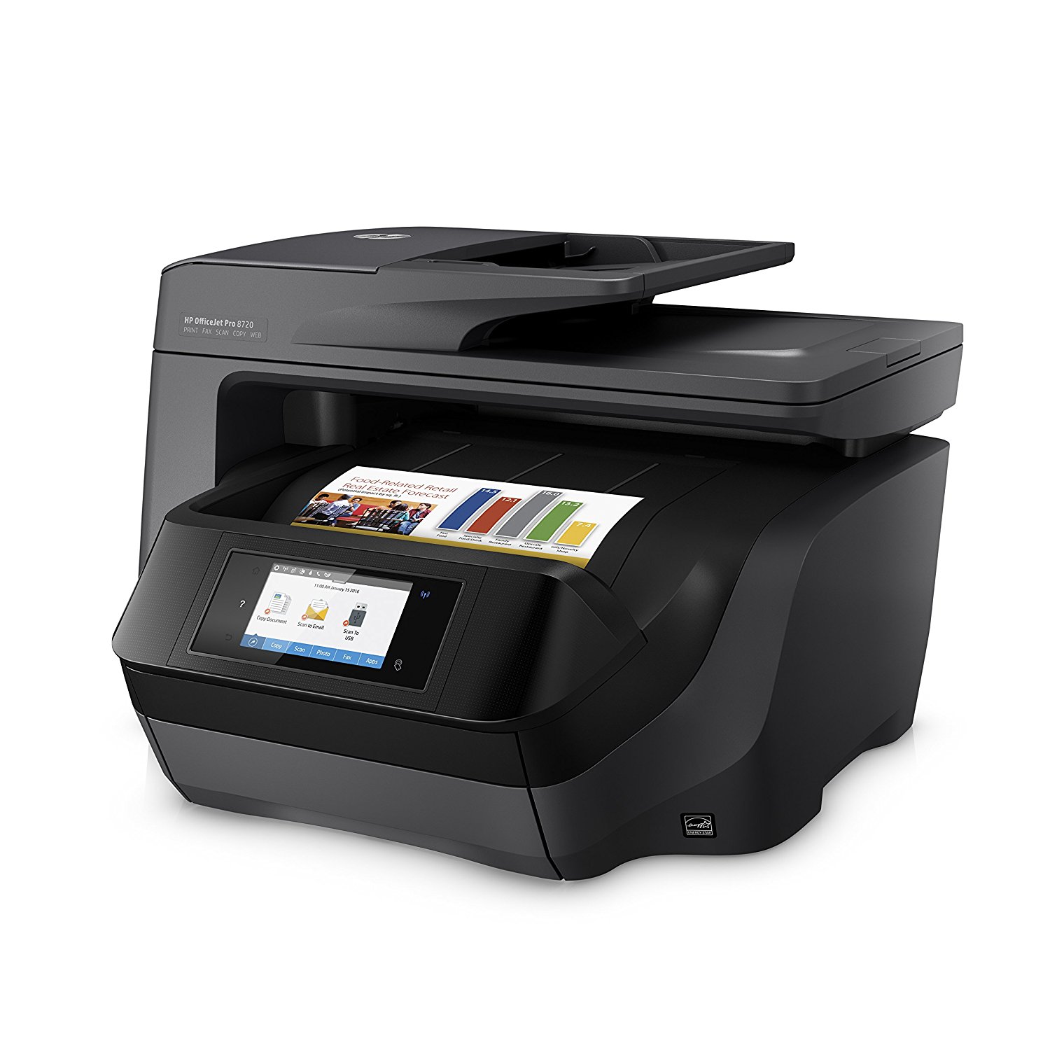 HP OfficeJet Pro 8720 Wireless All-in-One Photo Printer with Mobile ...
