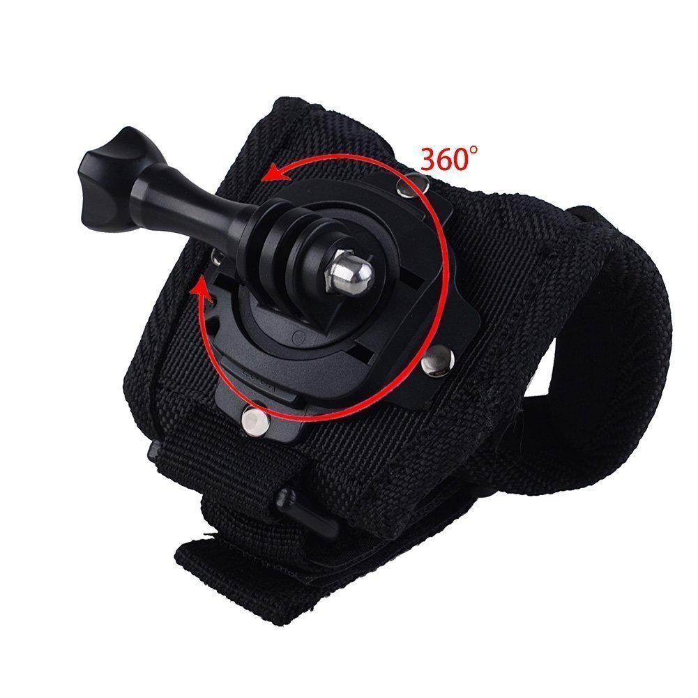 VVHOOY 360 Degree Rotation Glove Style Band Wrist Strap Mount Strip ...