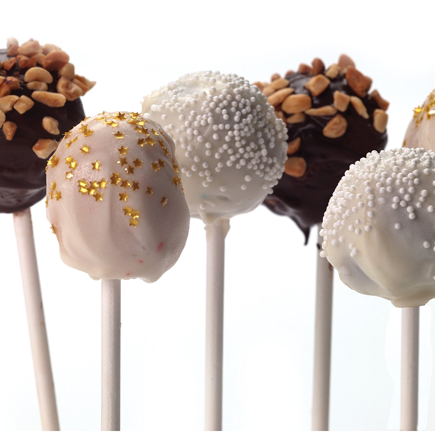 Norpro 3602 Silicone Cake Pop Pan with 20 Reusable Plastic Sticks, Red ...