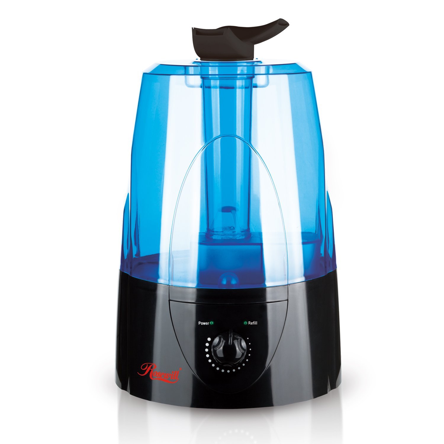 Rosewill Black Quiet Operated Filterless Ultrasonic Humidifier with 360 ...