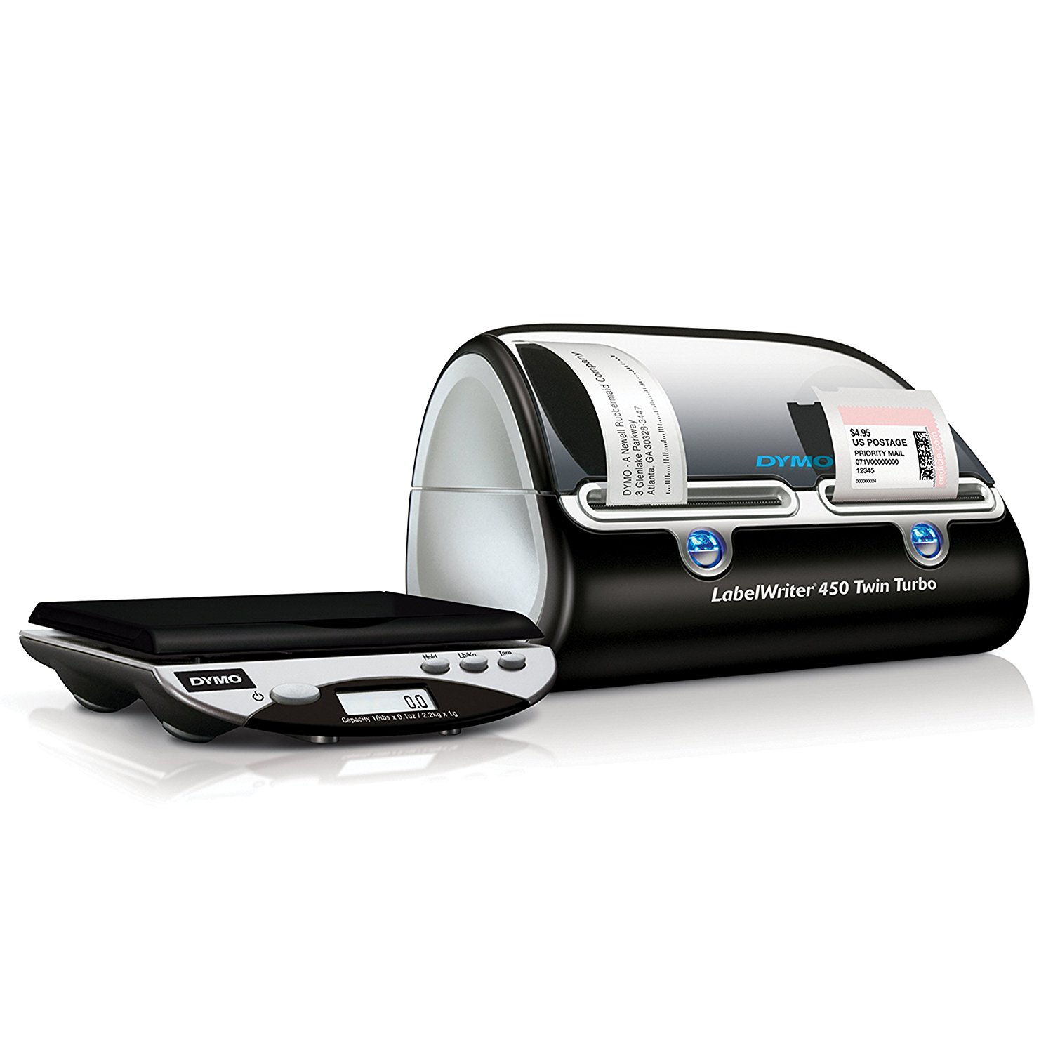 DYMO LabelWriter 450 Twin Turbo Label Maker with Bonus LW White Address ...