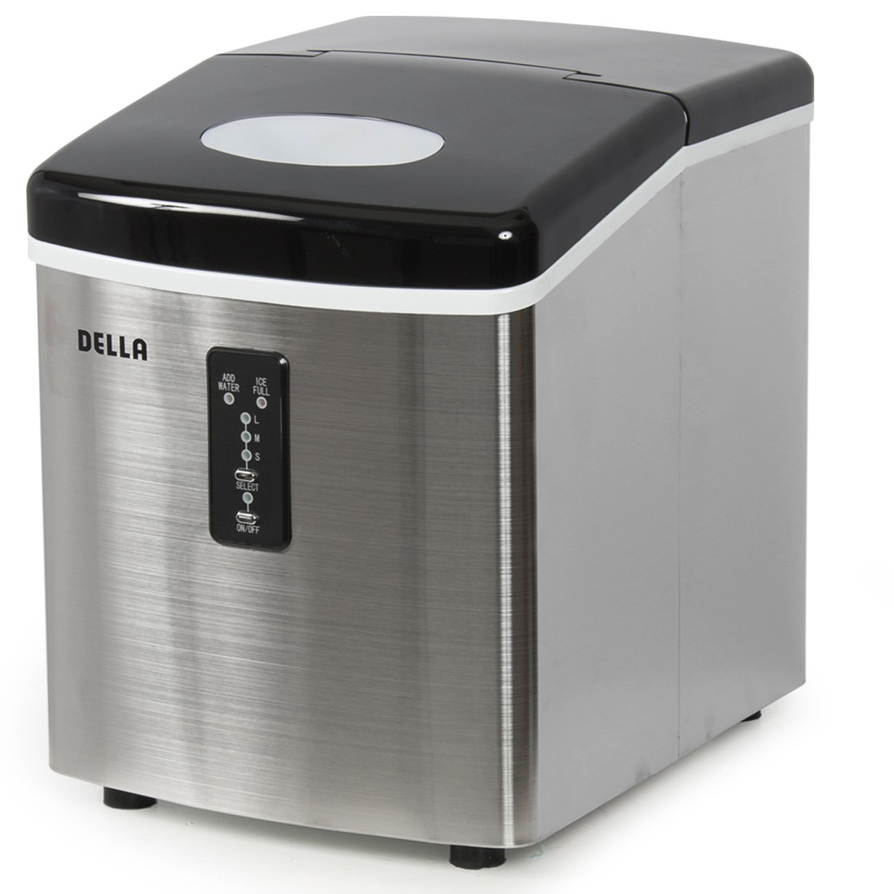 Della Portable Ice Maker Easy-Touch Buttons Digital 2 Selectable Cube ...