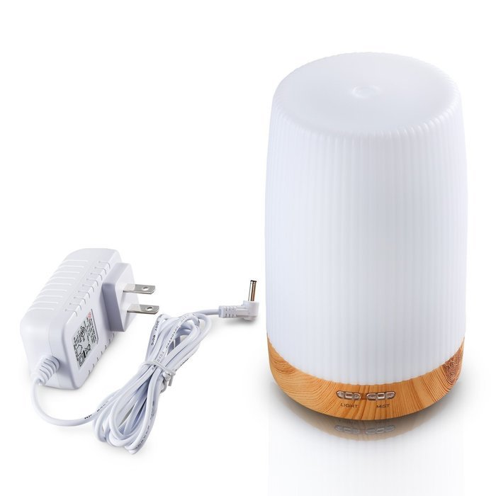 Essential Oil Diffuser, Euph 100ml Wood Grain Cool Mist Humidifer ...