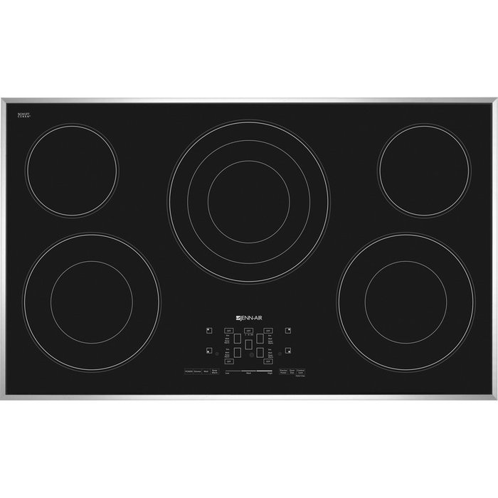 Jenn-Air 36" inch JEC4536BS Stainless Electric Radiant Cooktop with ...