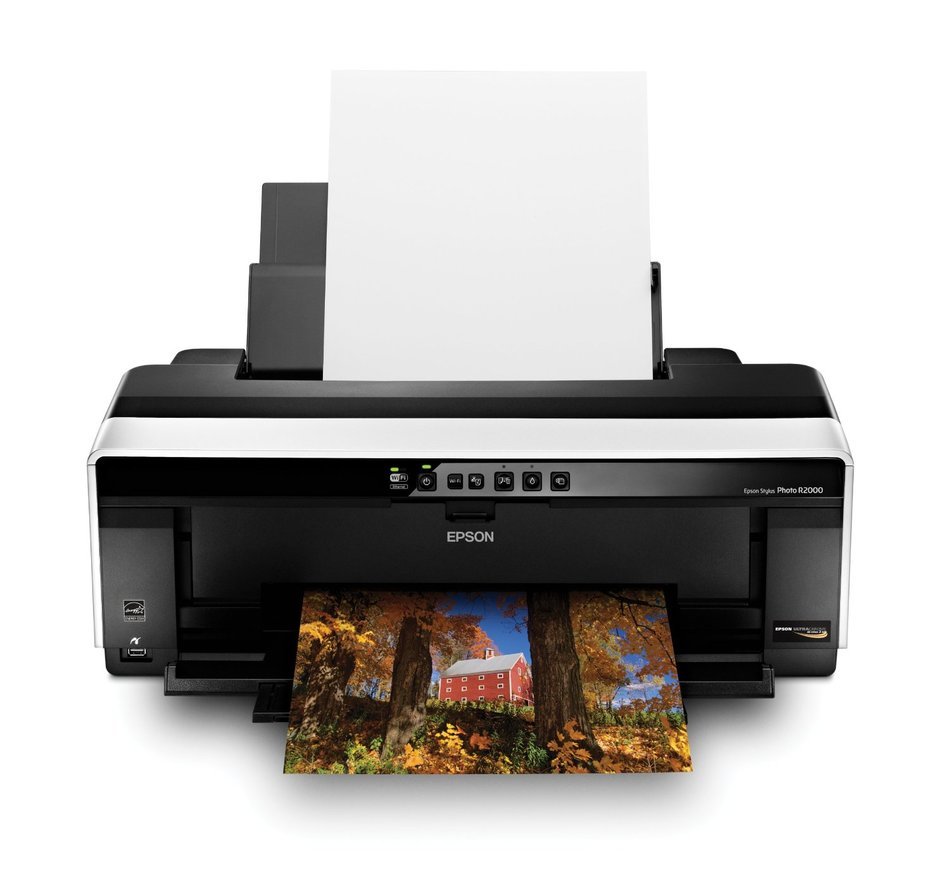 Epson Stylus Photo R2000 Wireless Wide-Format Color Inkjet Printer ...