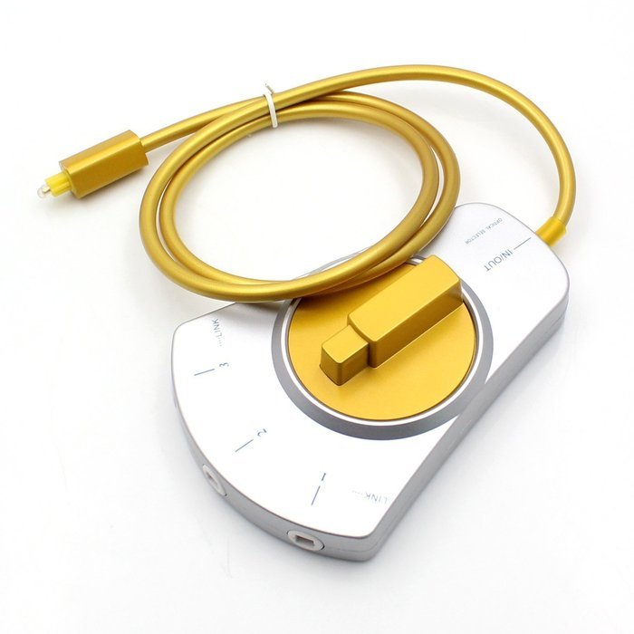 VONOTO 3 in 1 Toslink Fiber Optical Audio 1 to 3 output Adapter Switch ...