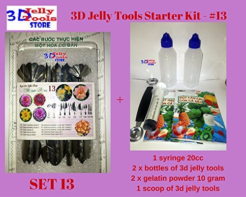 3D Jelly Tools Starter Kit - Type 13 - 3D Gelatin Art Tools - 10 pcs ...