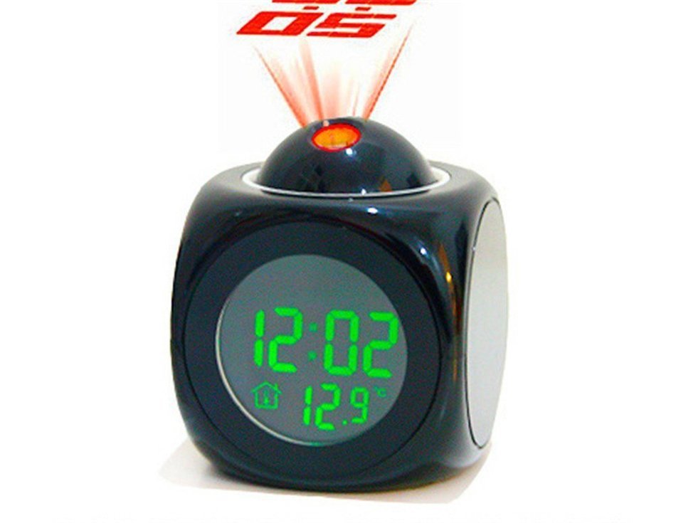 Surborder Shop LED Projection Digital Alarm Clock Black N5 free image ...
