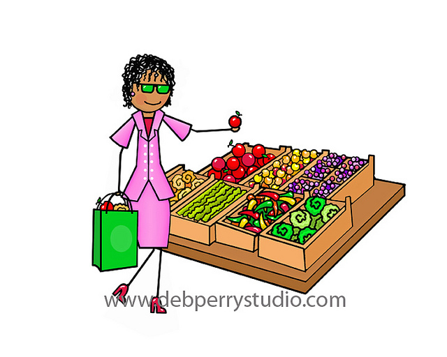 Cartoon Farmers Market free image download