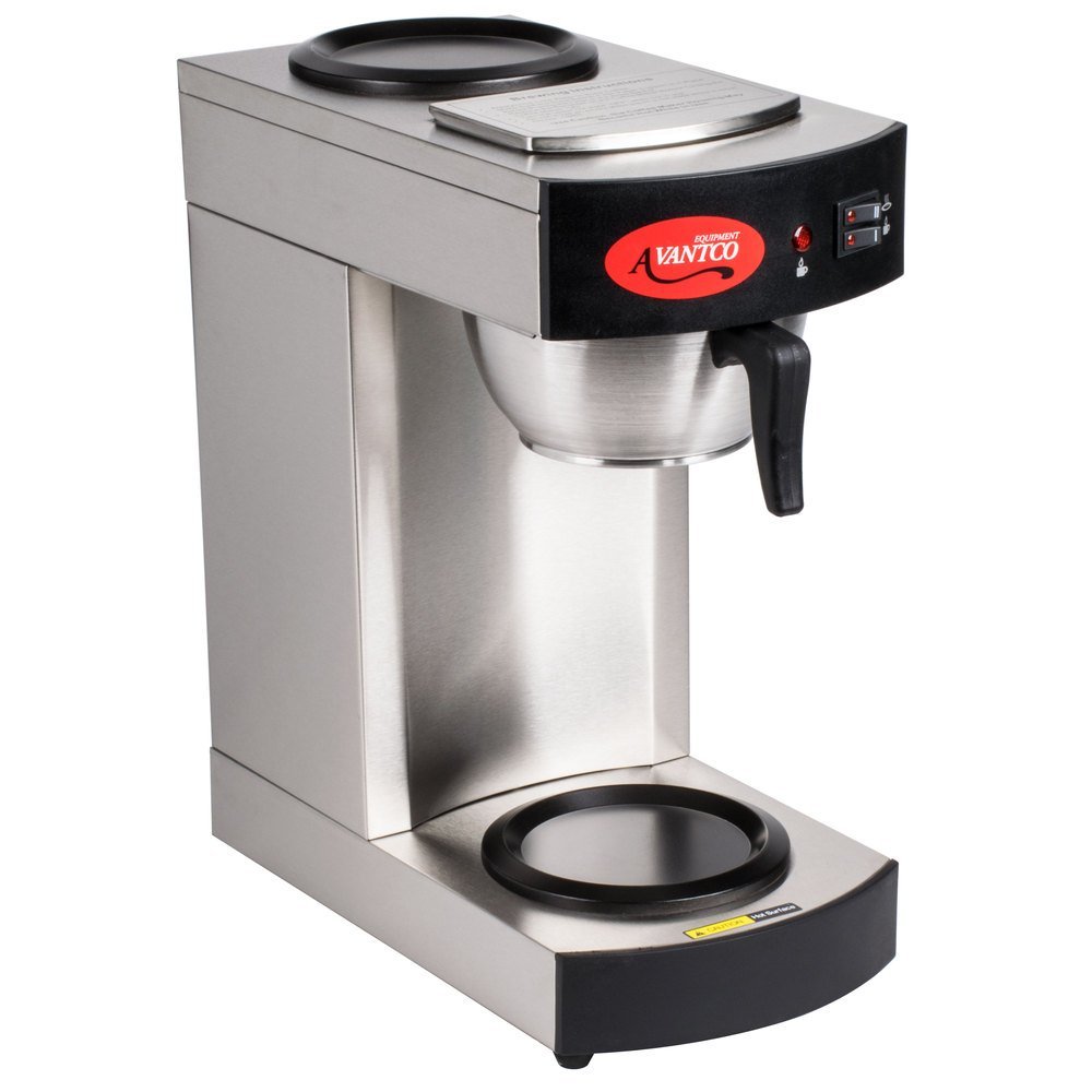 Avantco C10 12 Cup Pourover Commercial Coffee Maker with 2 Burners ...