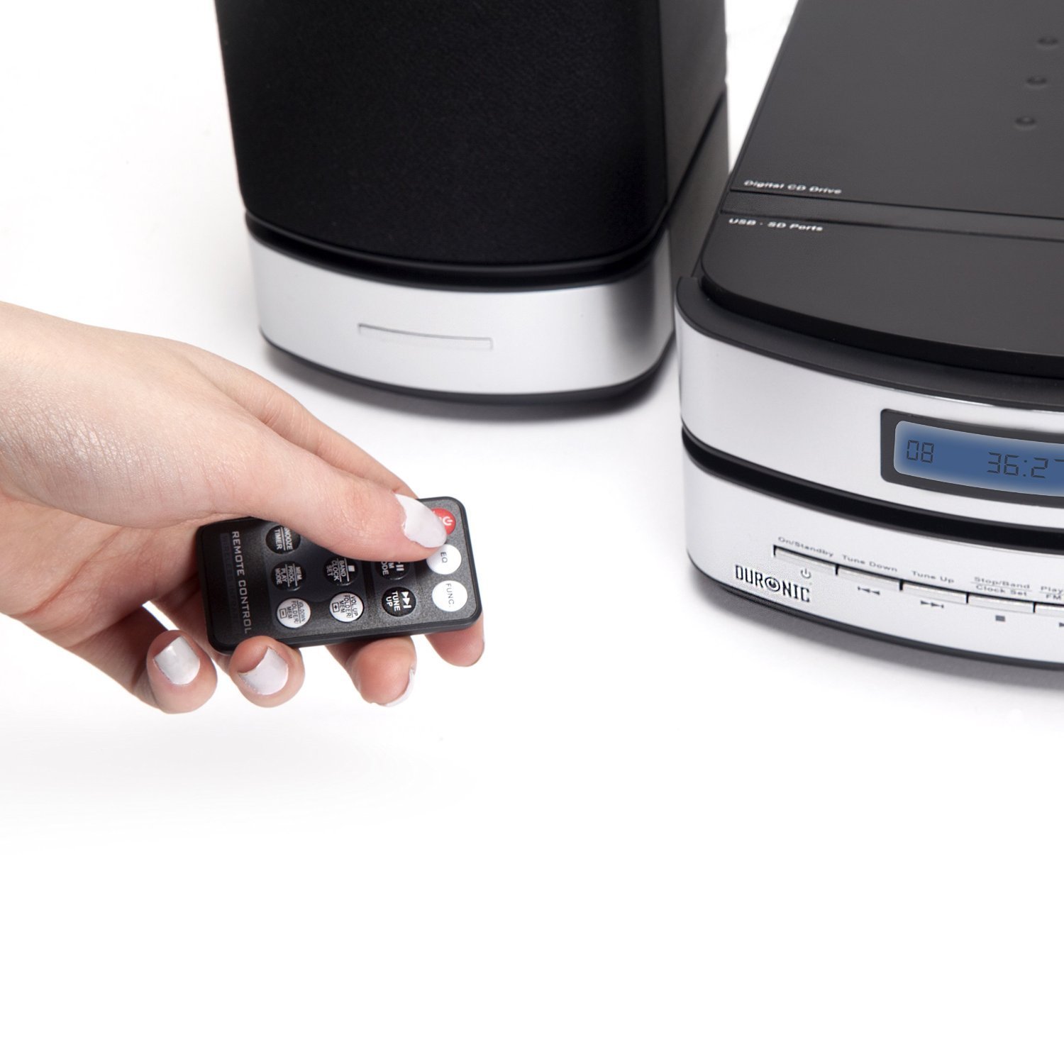 Duronic RCD144 Micro Hi-Fi Audio System with CD/MP3 CD/USB/AM/FM Radio ...