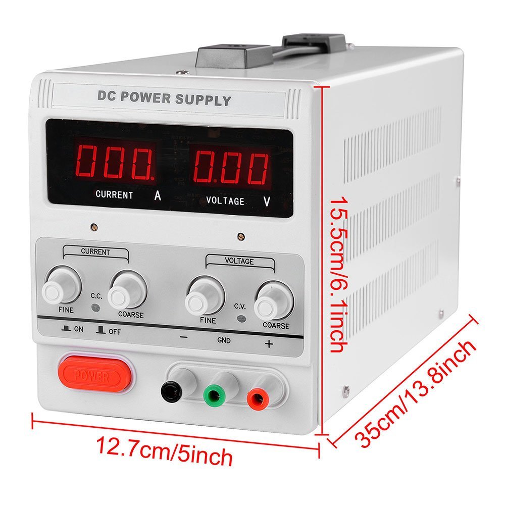 Yescom Adjustable Output 30v 5a Input 110v Precision Variable Digital ...