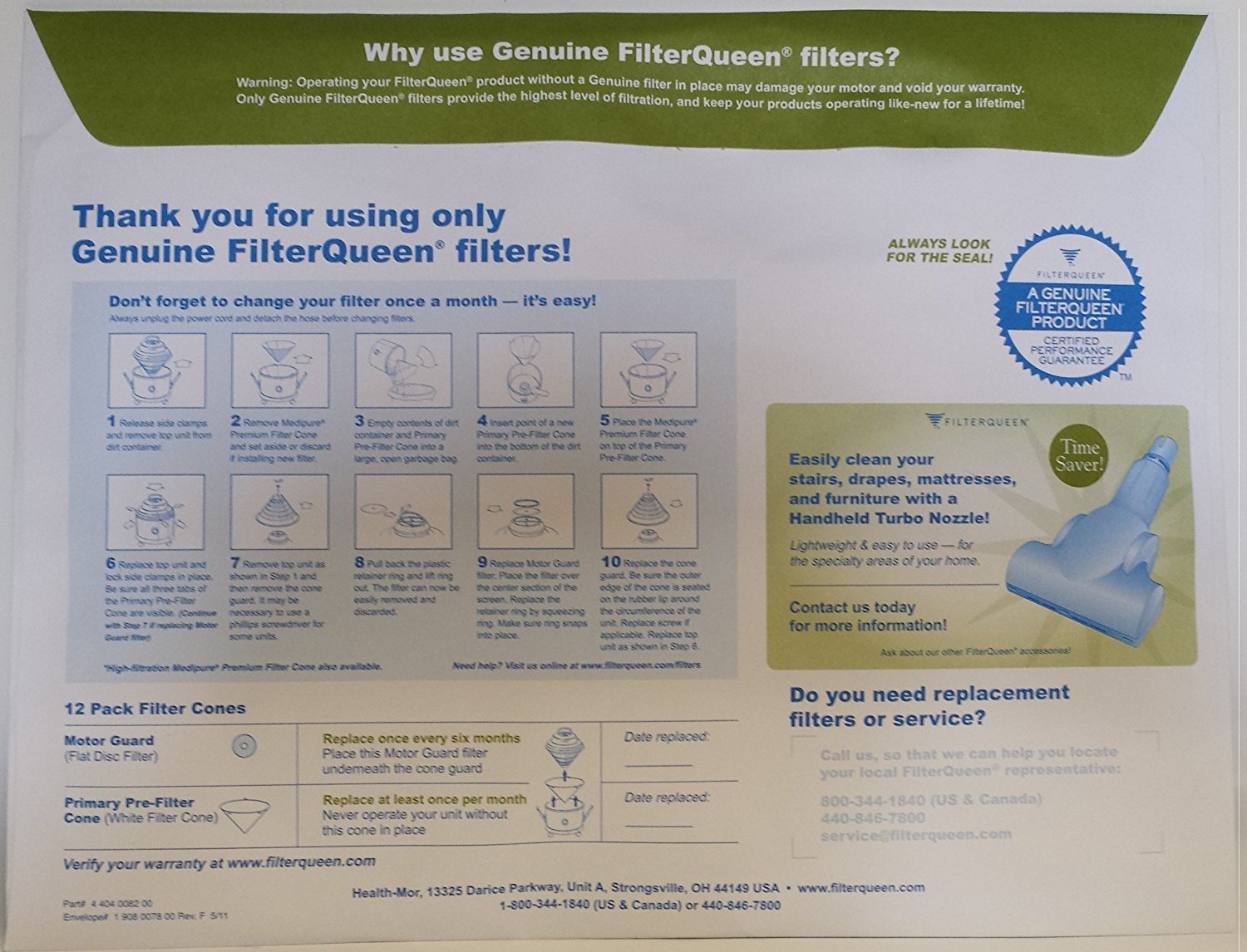 12 Genuine FilterQueen Majestic Vacuum Cones free image download