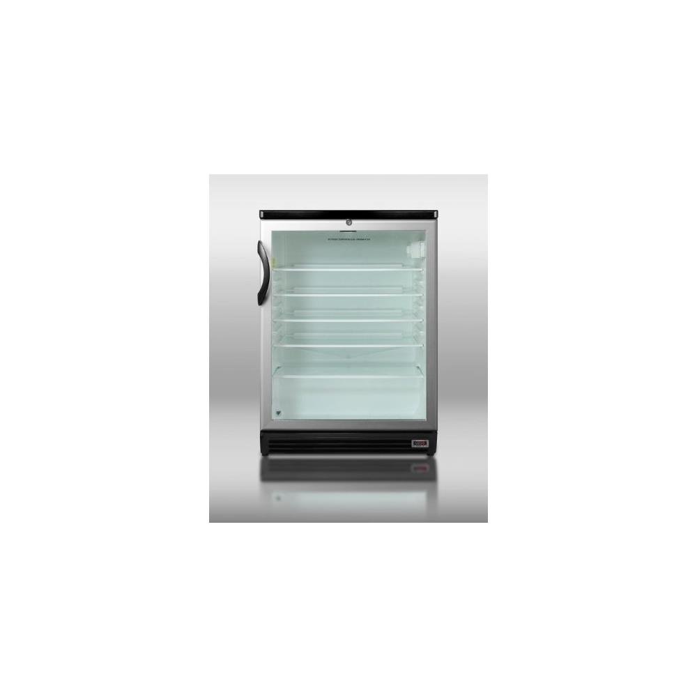 Summit Commercial Series SCR600BLPUB 24" Compact Refrigerator with 5.5 ...