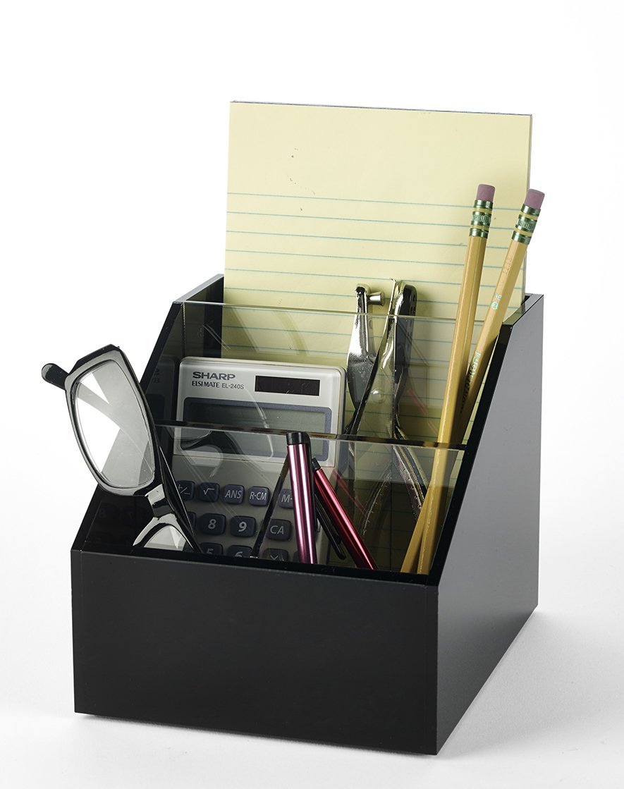 Customized Acrylic TV Remote Control Holder Organizer Caddy For Coffee ...