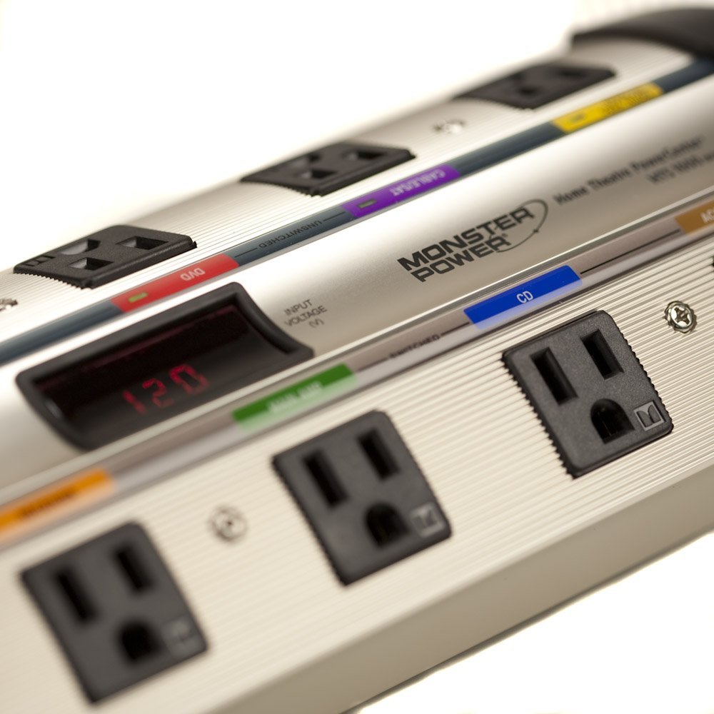 Monster HTS 1000 MKIII 8-Outlet Power Center with Clean Power Stage 2 ...